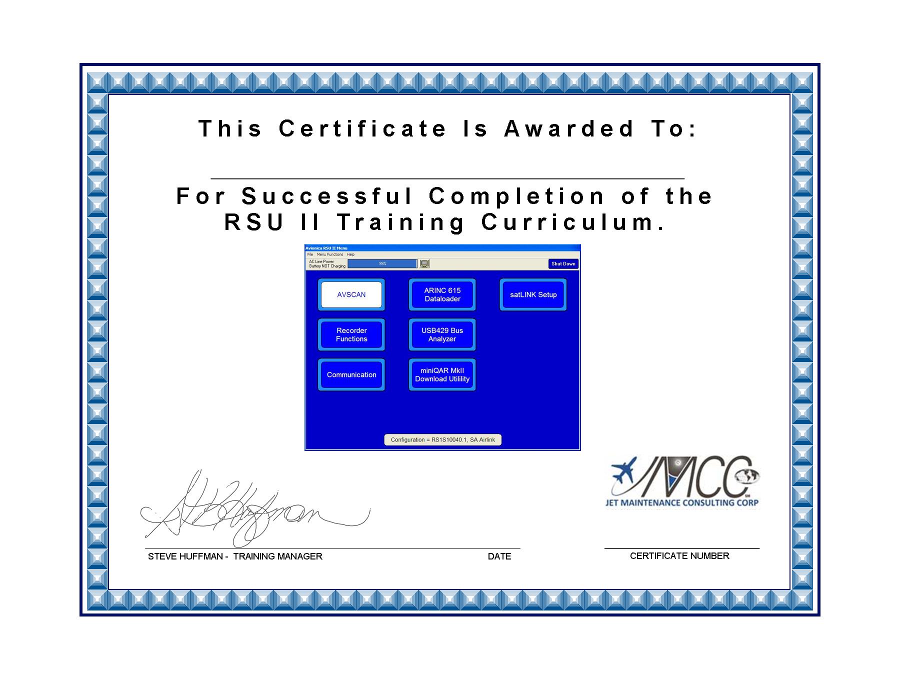 jmcc- Avionica RSU II Operation Procedures