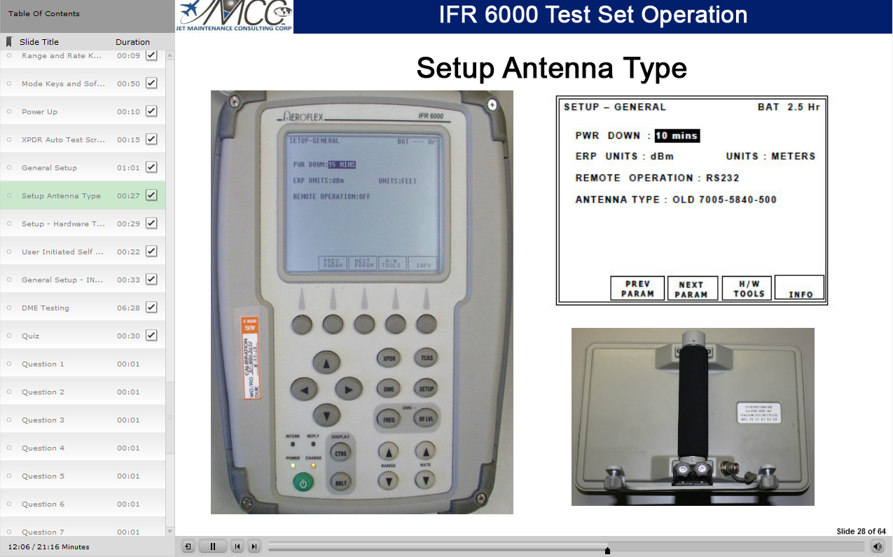 jmcc- IFR 6000 XPDR-TCAS-DME Test Set Operation
